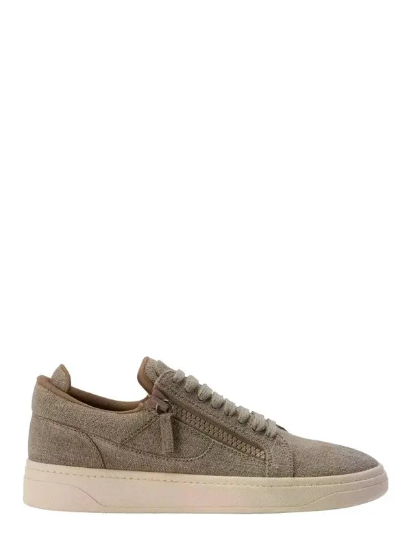 GIUSEPPE ZANOTTI Double-zip Low-top Sneakers - Brown