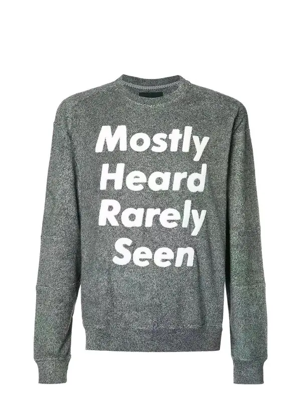 MOSTLY HEARD RARELY SEEN Logo Print Sweatshirt - Grey