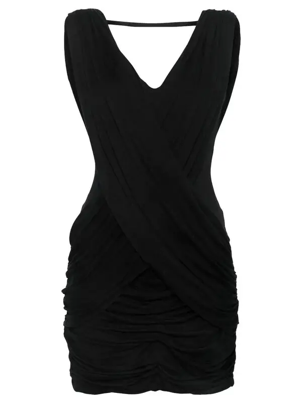 MITILIANE COUTURE Crossbody Mini Dress - Black