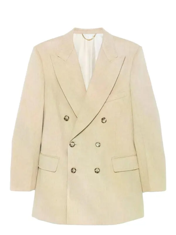 Victoria Beckham Peak-lapel Double-breasted Blazer - Neutrals