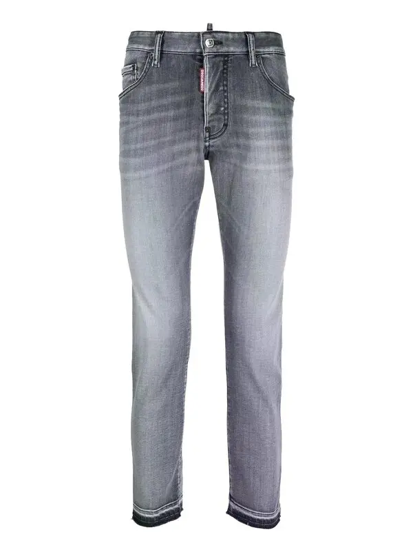 Dsquared2 Slim-fit Cropped Jeans - Grey