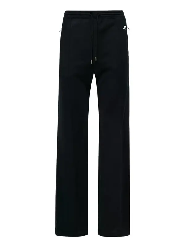 COURREGES Logo-patch Interlock Track Pants - Blue