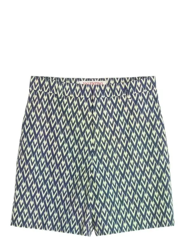 Valentino Garavani Toute La V Bermuda Shorts - Blue