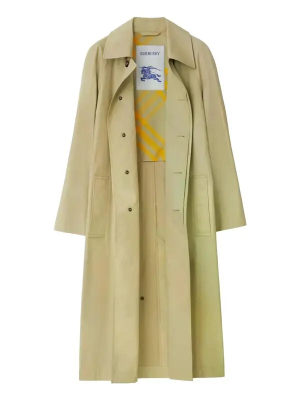 Burberry Cotton Trench Coat - Neutrals