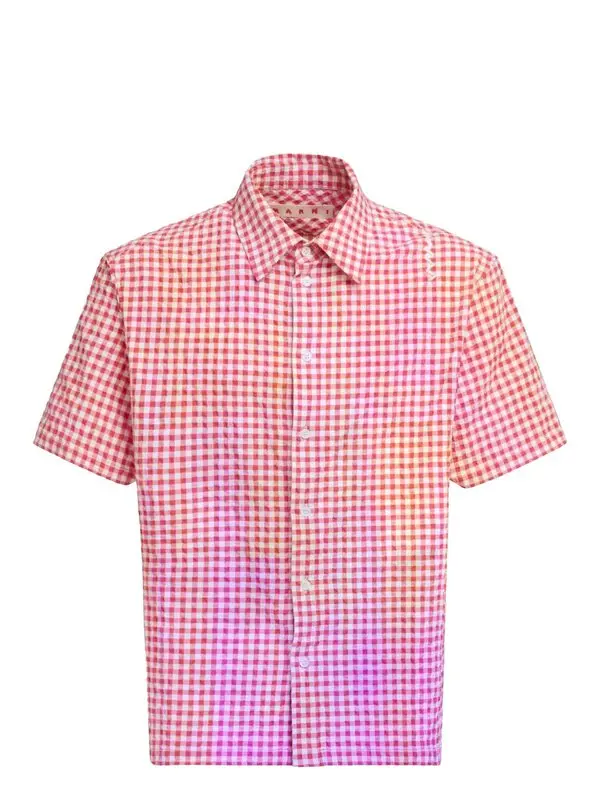Marni Check Pattern Shirt - Red