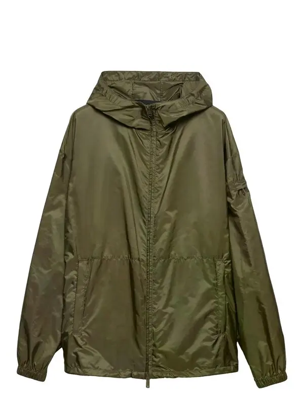 Prada Hooded Lightweight Jacket - Green