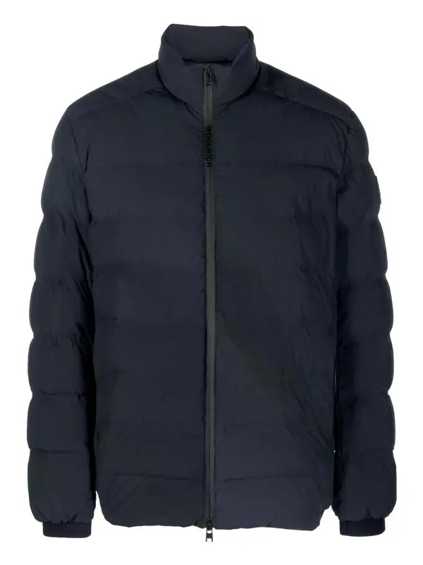 Woolrich Logo-patch Padded Jacket - Blue