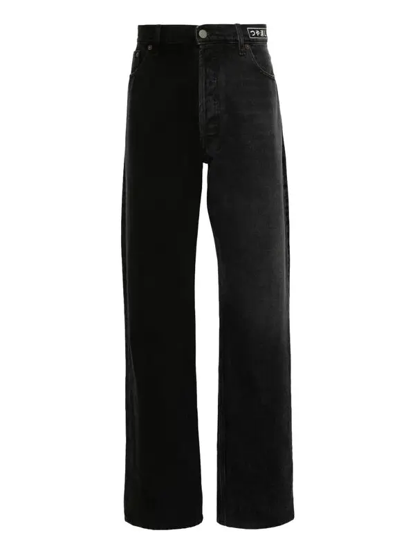MAISON MARGIELA Mid-rise Straight-leg Jeans - Black