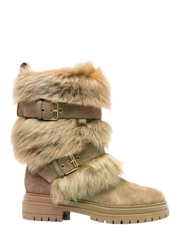 GIANVITO ROSSI Maverick Suede Boots - Brown