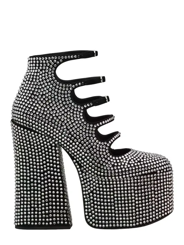 Marc Jacobs 160mm The Rhinestone Kiki Pumps - Black