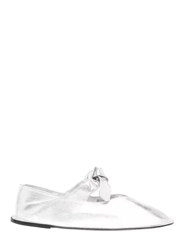 Hereu Llasada Metallic Ballerina Shoes - Silver