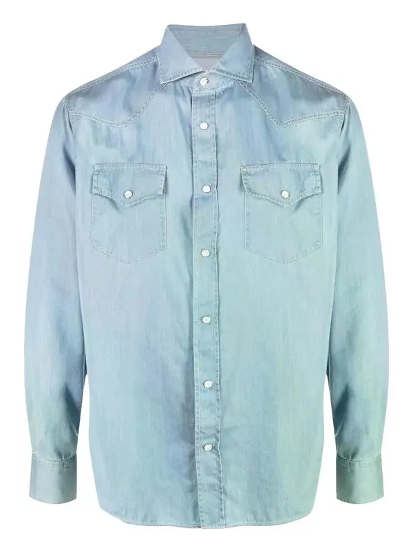 Brunello Cucinelli Button-up Denim Shirt - Blue
