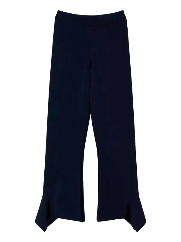TWINSET Ruffle-detail Trousers - Blue