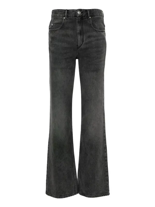 Isabel Marant Étoile Belvira High-rise Bootcut Jeans - Grey