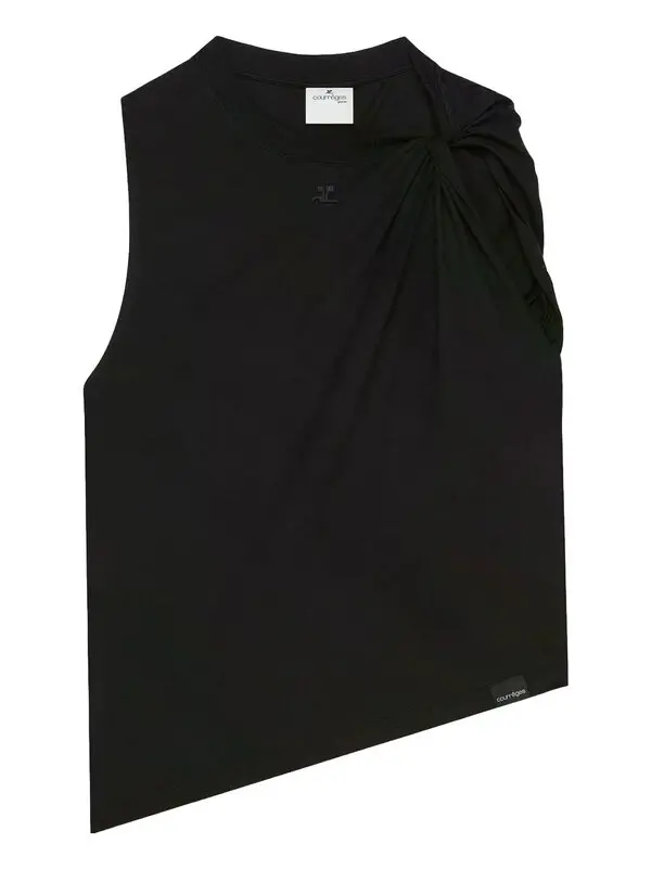 COURREGES Twist Tank Top - Black