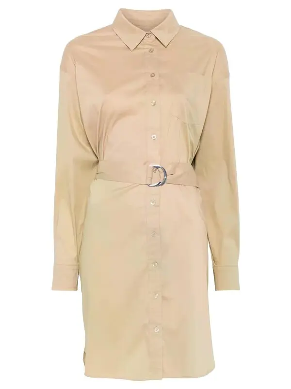 Ralph Lauren Belted Midi Shirt Dress - Neutrals
