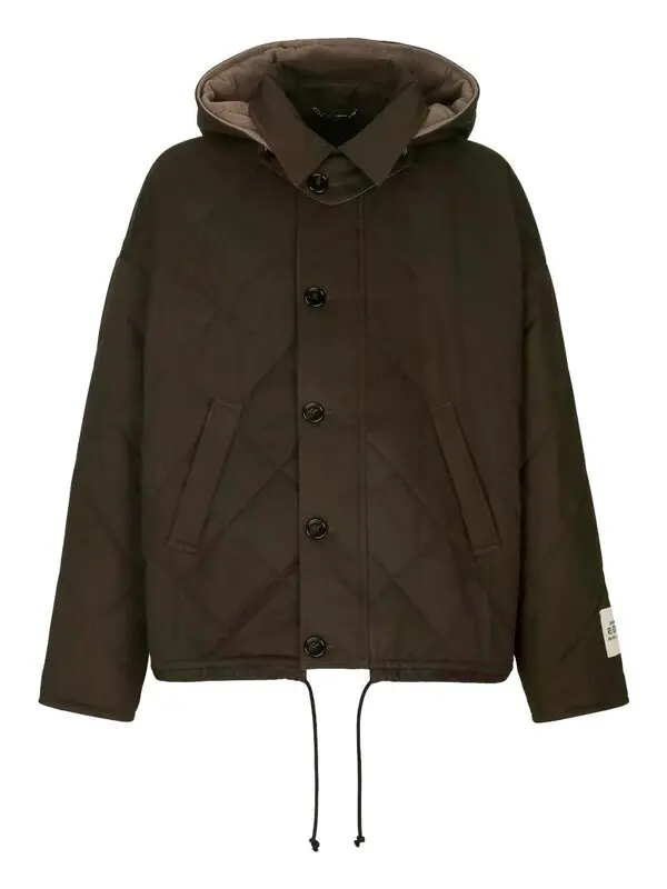 Dolce & Gabbana Diamond-quilt Padded Jacket - Brown