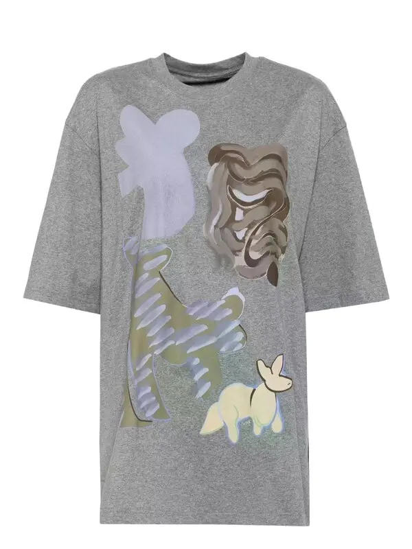 JNBY Graphic-print T-shirt - Grey