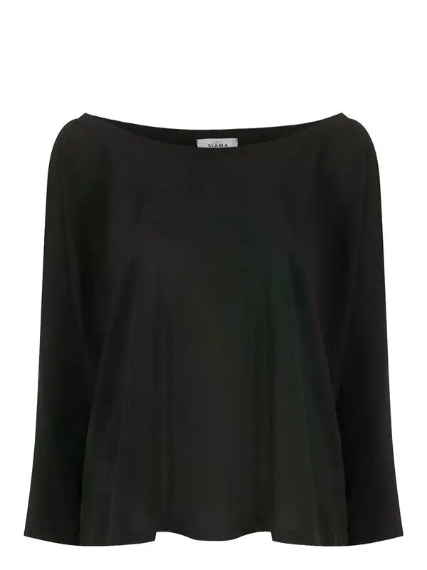 AMIR SLAMA Long Sleeves Blouse - Black