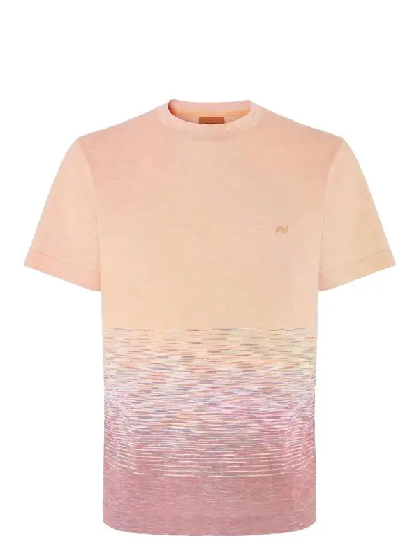 Missoni Intarsia-knit T-shirt - Orange