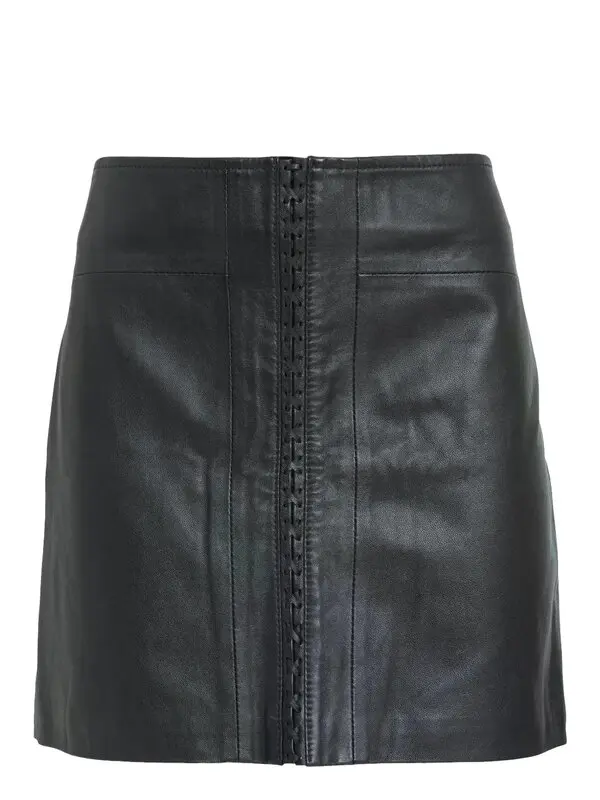 AMIR SLAMA A-line Mini Skirt - Black
