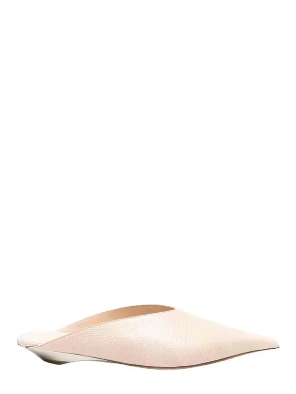 MUGLER Fang Mules - Pink