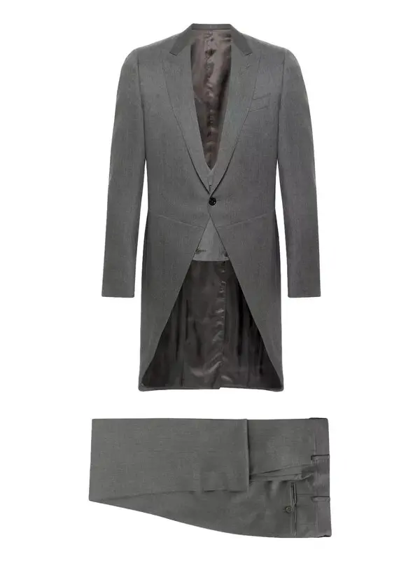 Canali Single-breasted Wool Suit - Grey