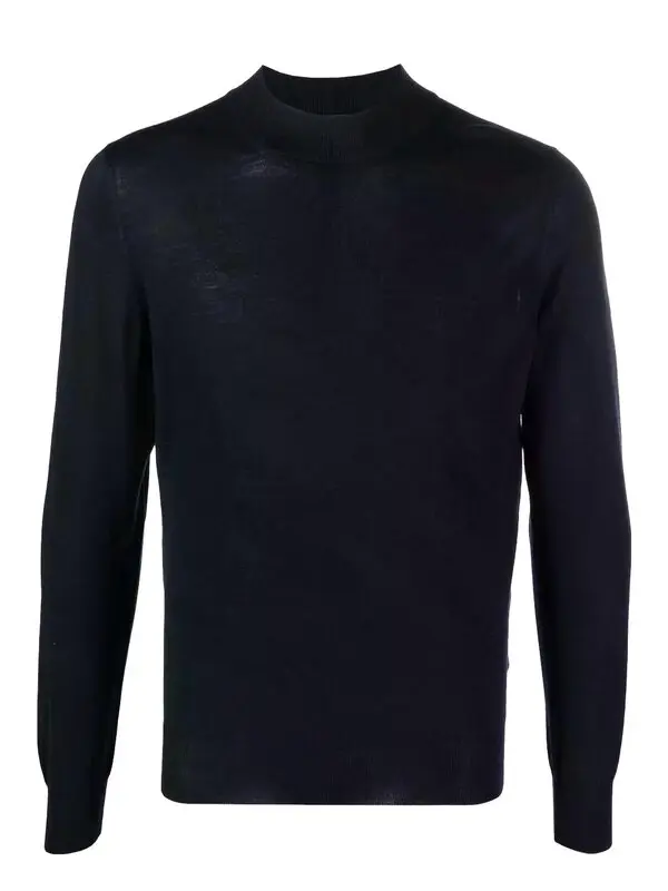 BARBA NAPOLI Crew-neck Knit Jumper - Blue