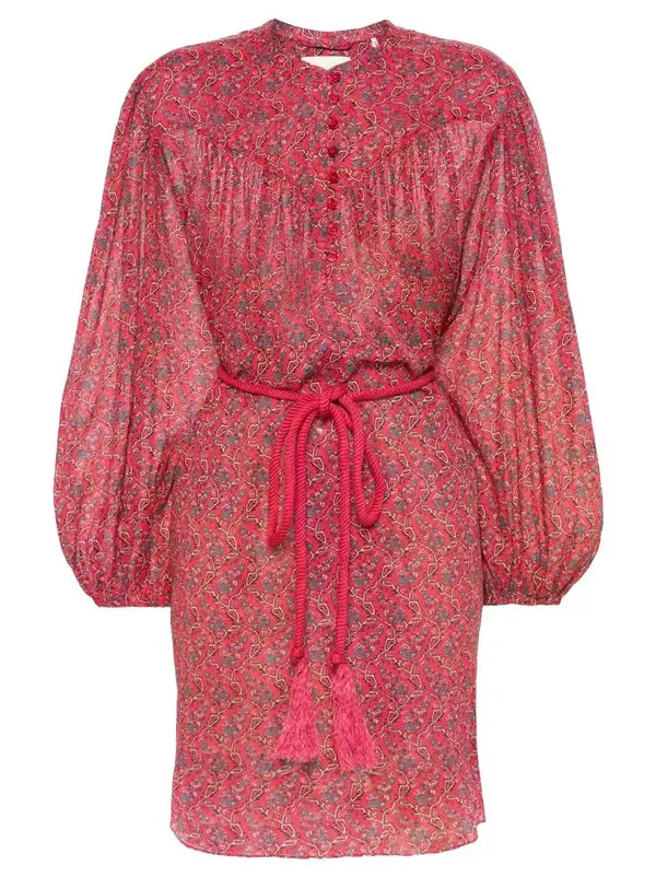 MARANT ETOILE Kildi Floral-print Dress - Red