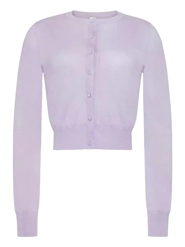 Adam Lippes Fine-knit Cardigan - Purple