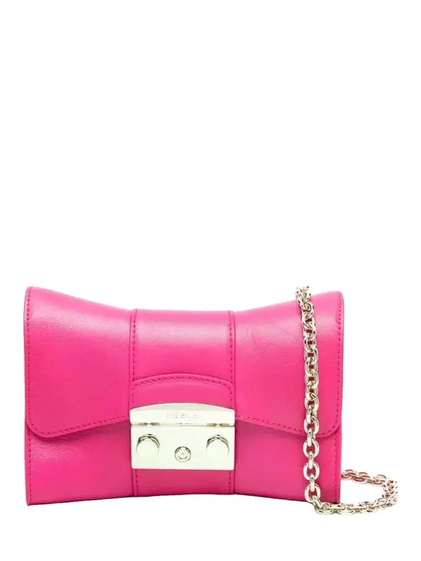 Furla Metropolis Remix Leather Mini Bag - Black