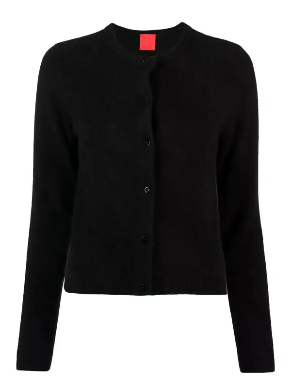 Cashmere In Love Faye Fine-knit Cardigan - Black