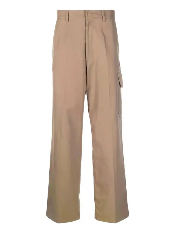 Valentino Garavani Patch Pocket Detail Chinos - Brown