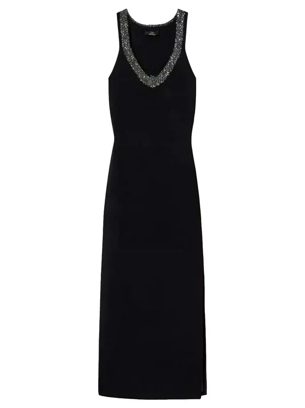 TWINSET Sequin-embellished Knitted Dress - Black