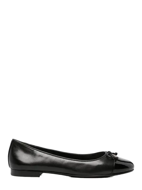 Tory Burch Cap Toe Ballet Flats - Black