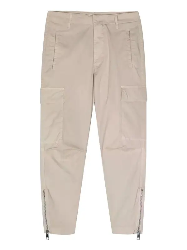 DONDUP Eve Cropped Cargo Trousers - Neutrals