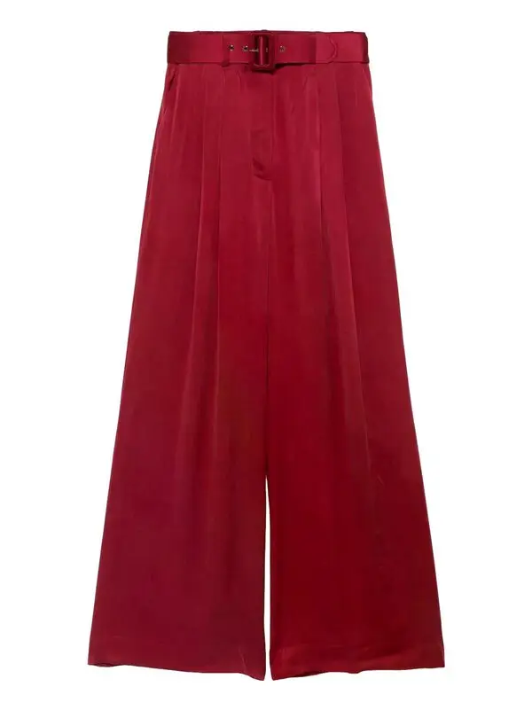 Zimmermann Tuck Trousers - Red