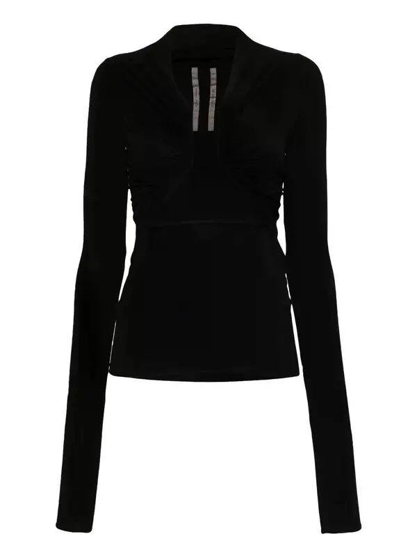 Rick Owens Prong Cut-out Top - Black
