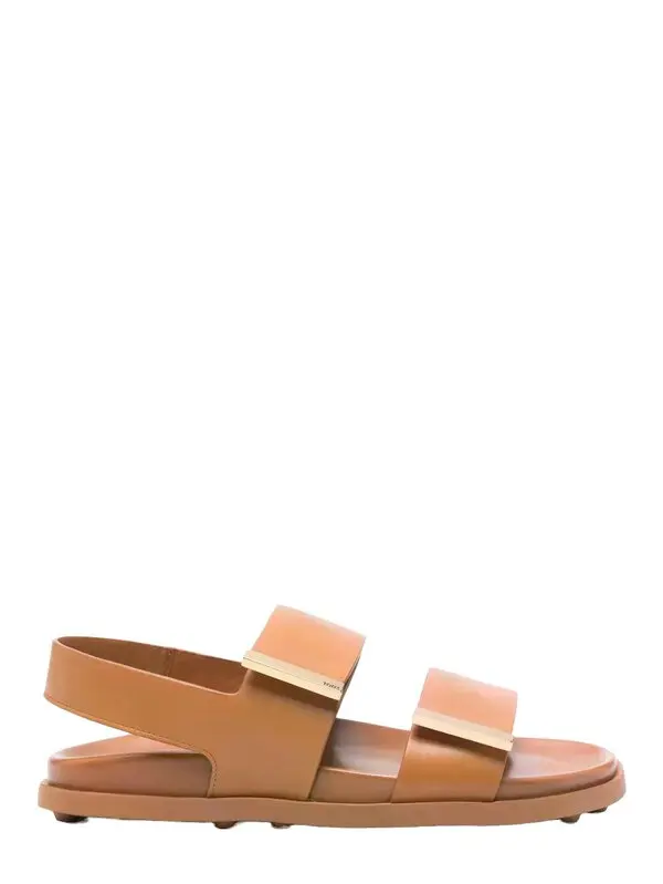 TOD'S Leather Touch-fastening Sandals - Neutrals
