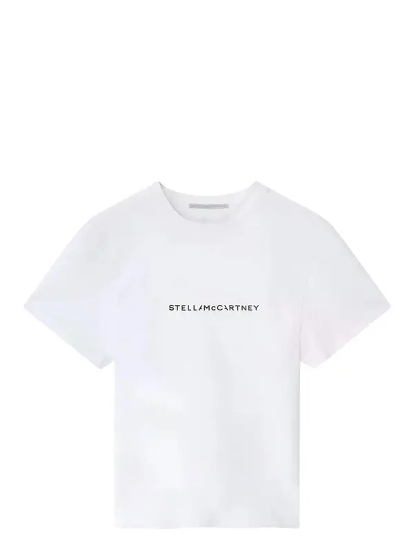 Stella McCartney Stella Iconics Logo-print T-shirt - Neutrals