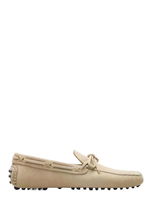 Car Shoe Suede Driving Shoes - Neutrals