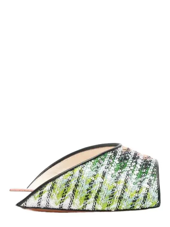 Missoni Gradient Flat Sandals - Black