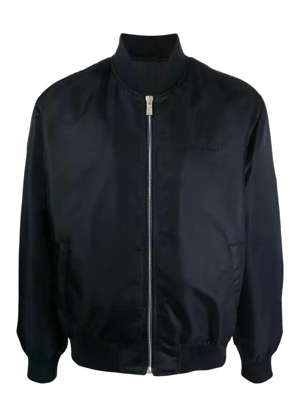 Versace Graphic-print Bomber Jacket - Blue