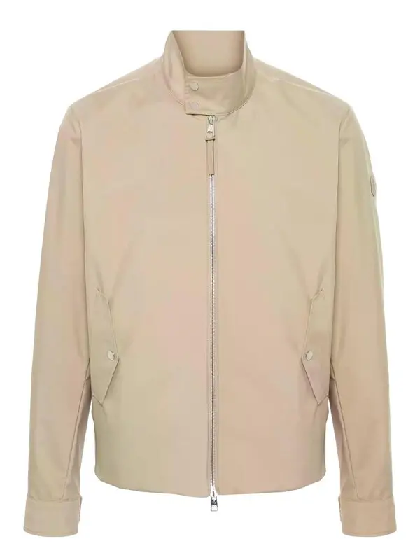 Moncler Chaberton Appliqué-logo Jacket - Neutrals