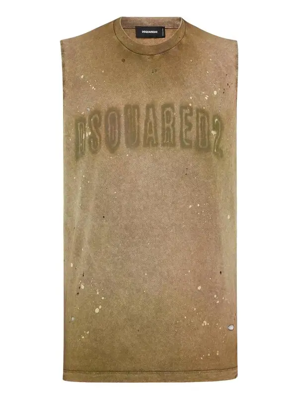 Dsquared2 Logo-print Vest - Brown