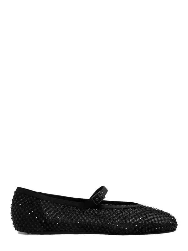 LE SILLA Gilda Crystal-embellished Ballerina Shoes - Black
