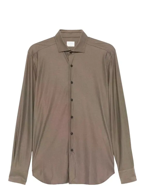 XACUS Stretch-jersey Shirt - Brown