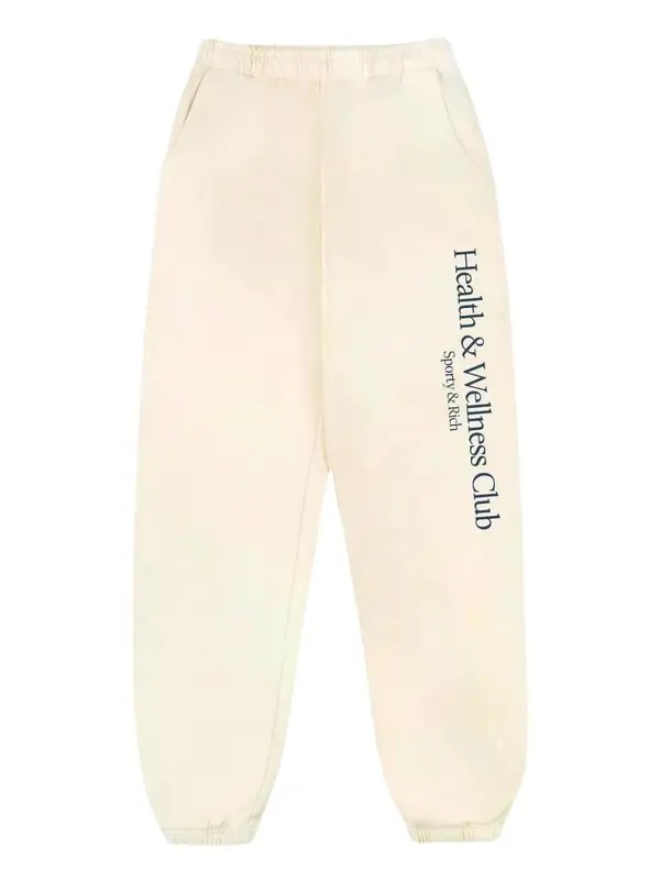 SPORTY & RICH Logo-print Track Trousers - Neutrals