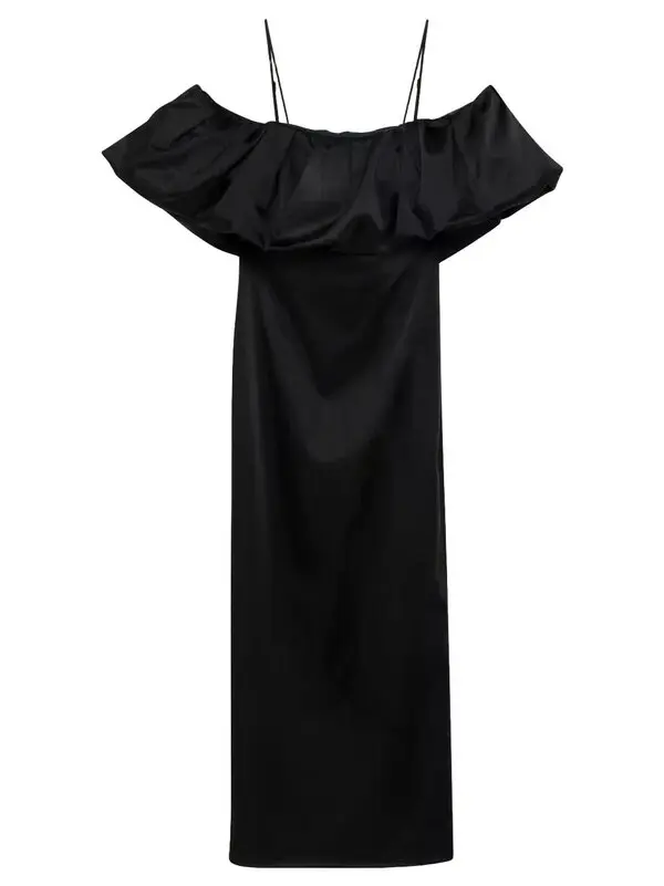 Simkhai Dorina Off-shoulder Floor-length Dress - Black