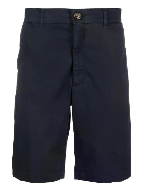 Brunello Cucinelli Twill Bermuda Shorts - Blue